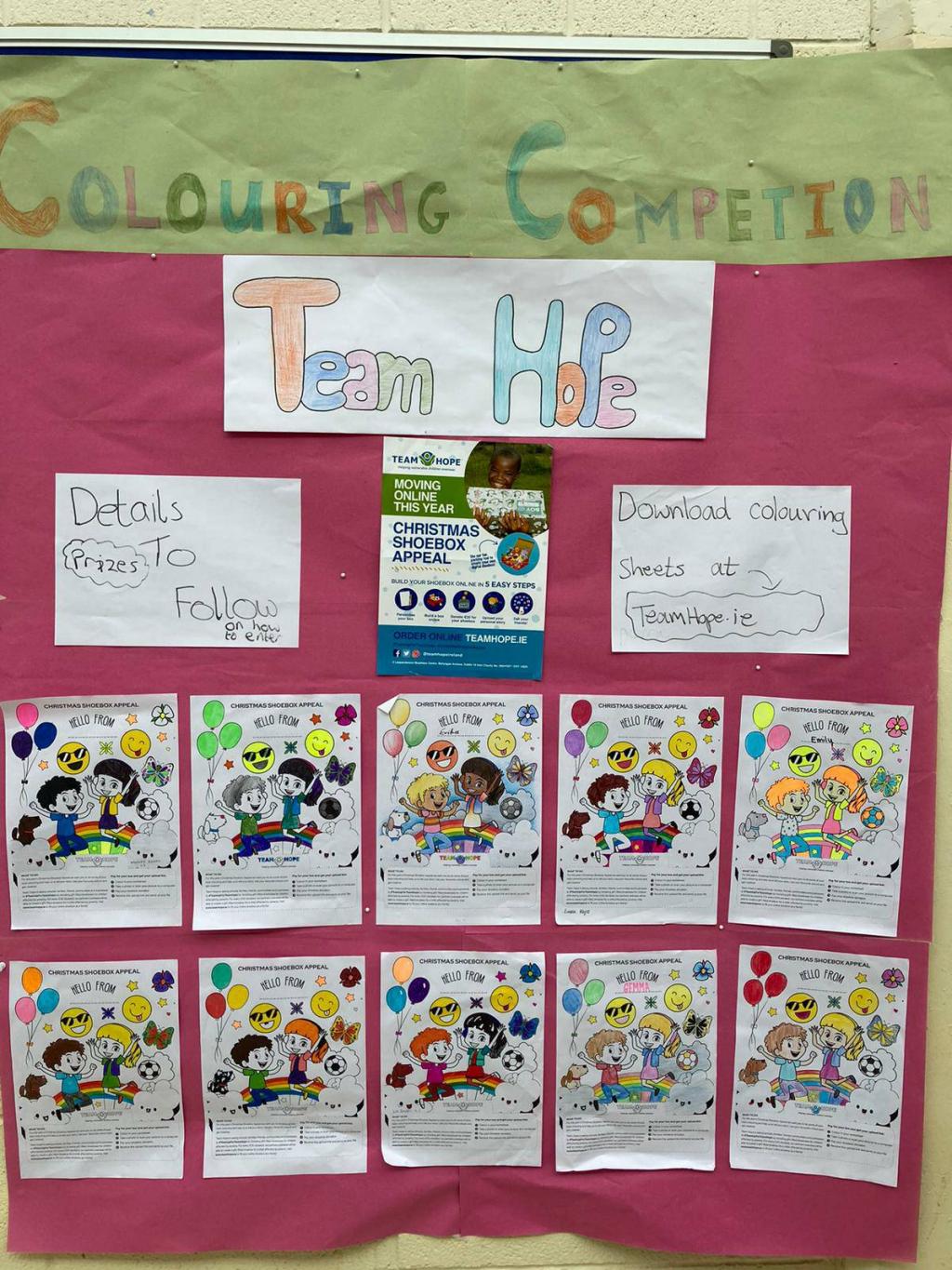 SCHOOL COLOURING COMPETITION: | Coláiste na Toirbhirte